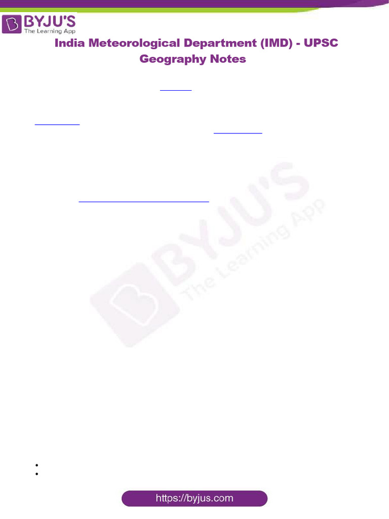 IMD Insights for UPSC Aspirants | PDF | Meteorology | Synoptic ...