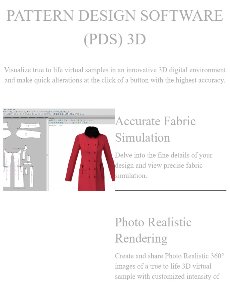 2D - 3D CAD Pattern Design Software - Optitex | PDF