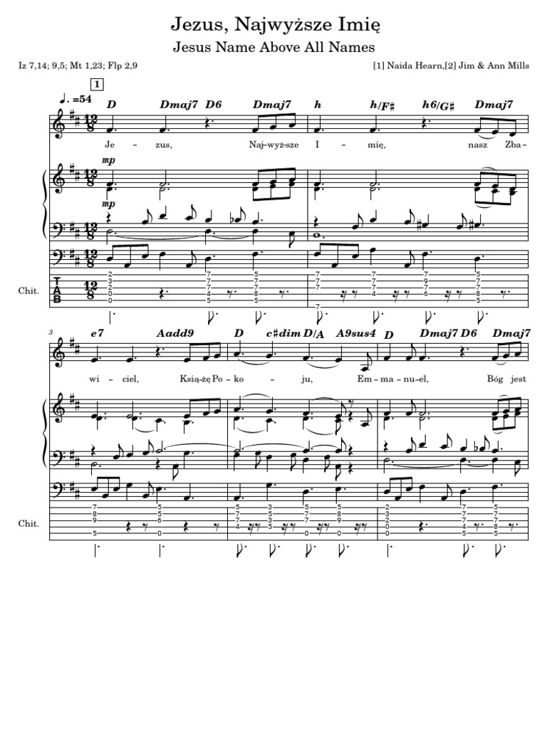 Jezus Najwysze Imi Jesus Name Above All Names Naida Hearn Jim Ann Mills ...