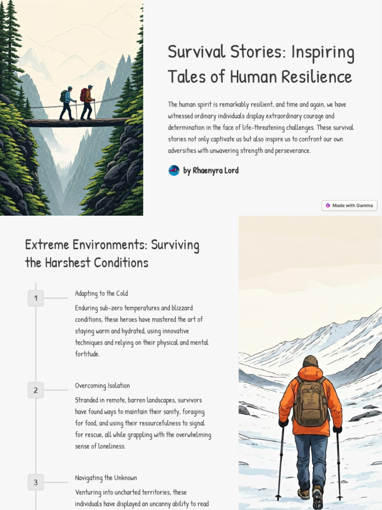 Inspiring Survival Stories of Resilience | PDF | Psychological ...