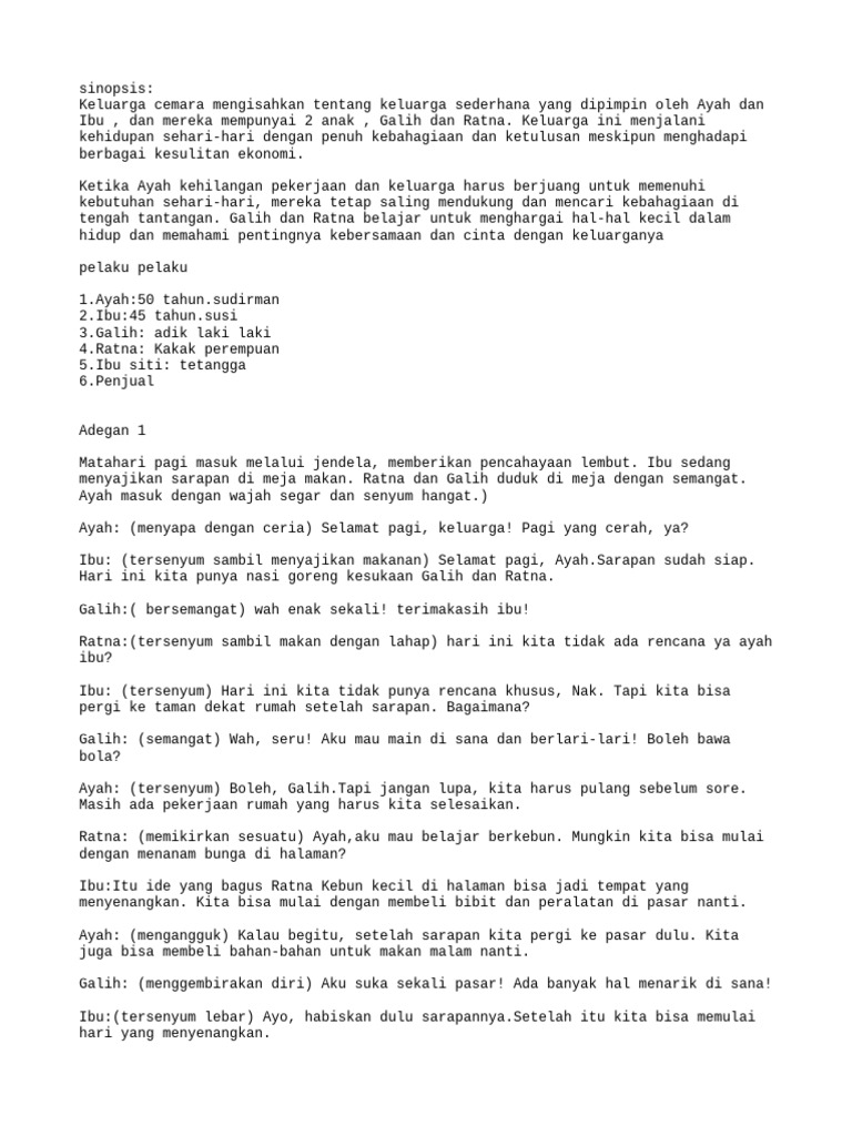 Adegan 1,2,3 Indri Destia | PDF