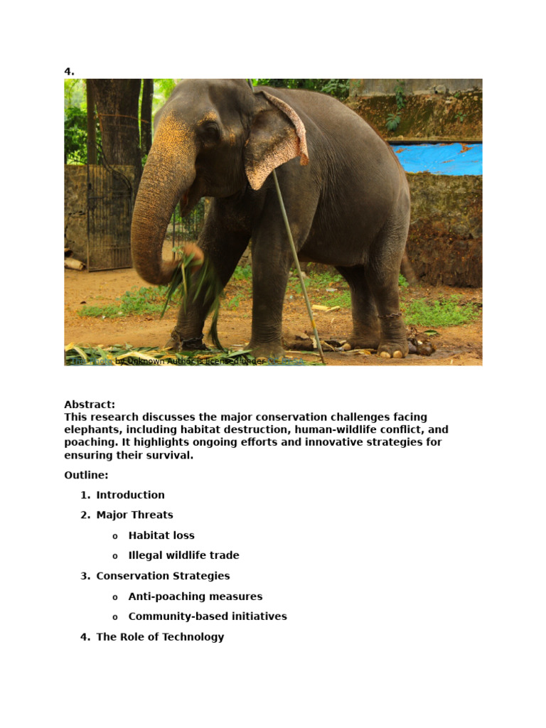 Conservation Challenges for Elephants | PDF
