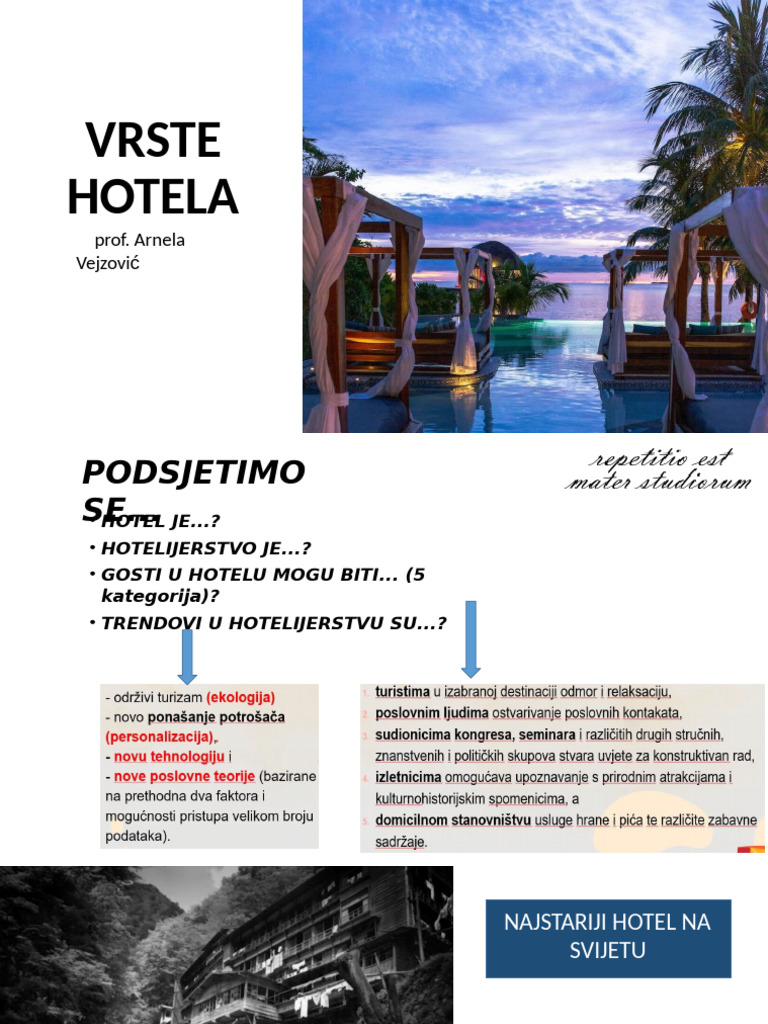 Vrste Hotela - EUT III1 | PDF