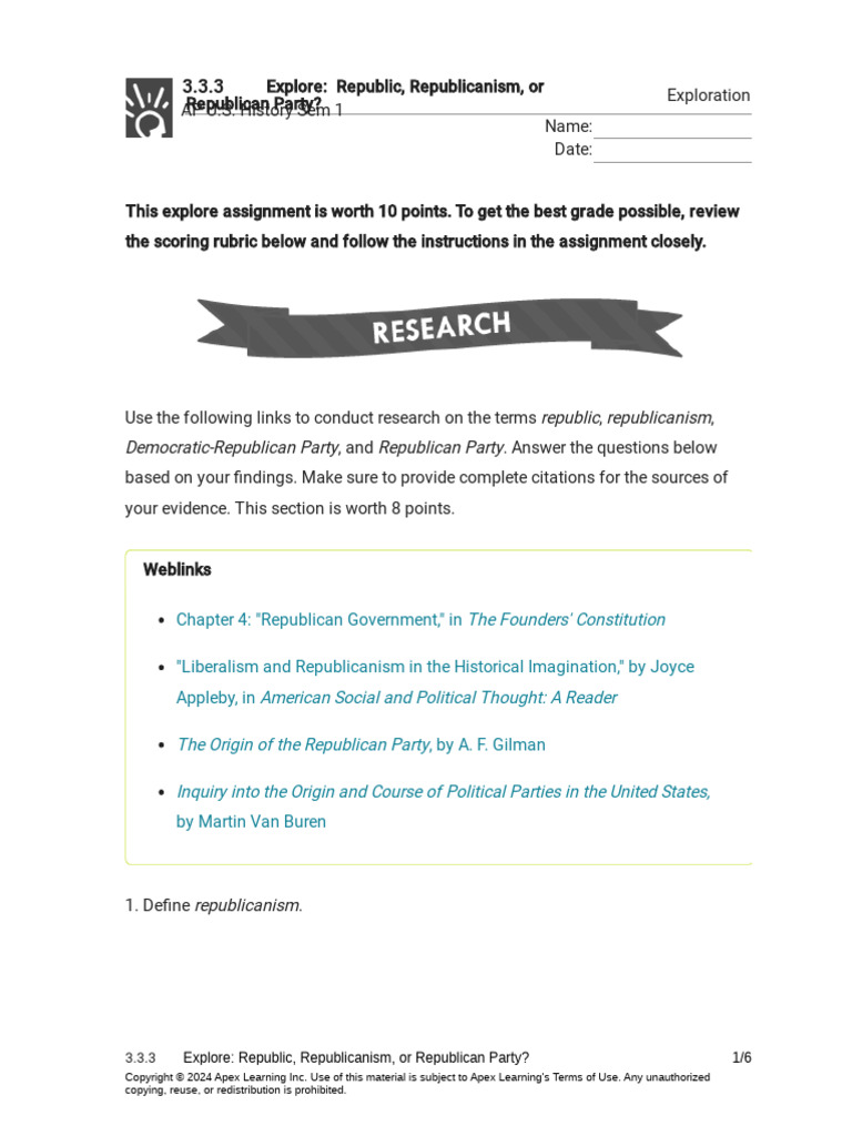 3.3.3 Explore - Republic, Republicanism, or Republican Party ...