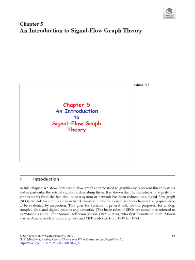 An Introduction To Signal-Flow Graph Theory | PDF | Electrical ...
