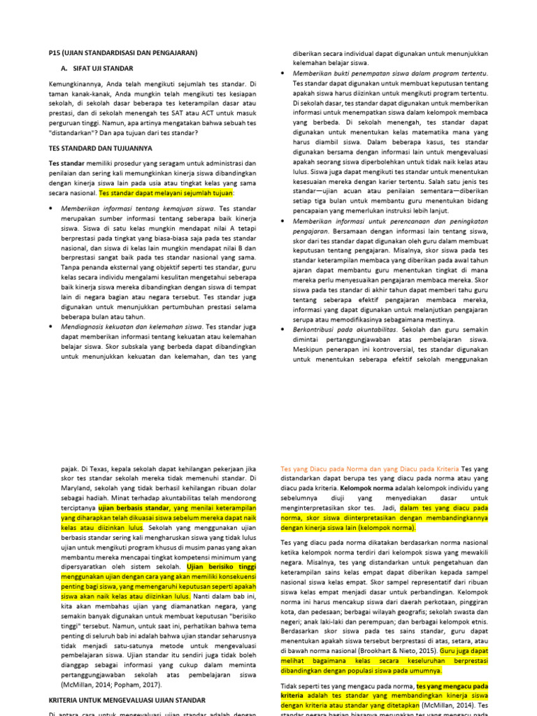 Materi BAB 15 PSI PENDIDIKAN | PDF