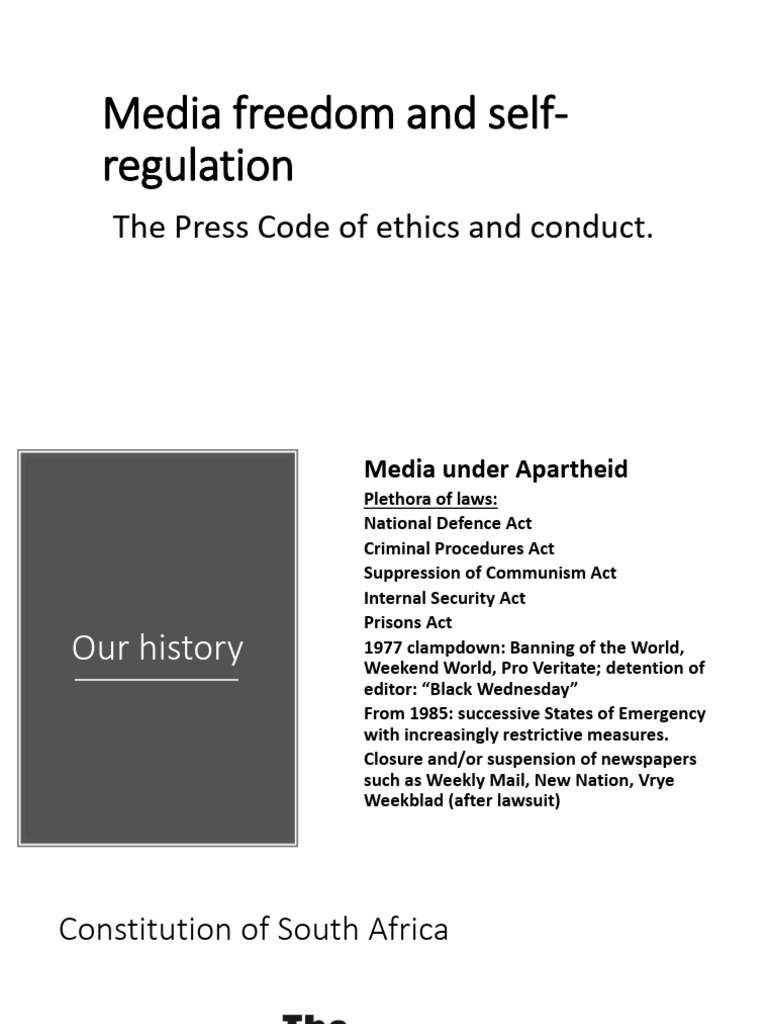 South Africa's Media Freedom & Ethics | PDF | Journalism | Justice