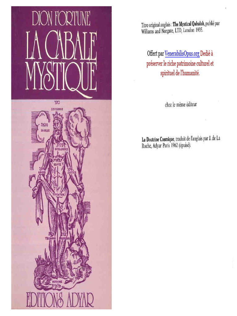 La Cabale Mystique et Dion Fortune | PDF
