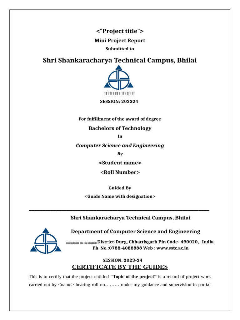 Mini Project Template | PDF