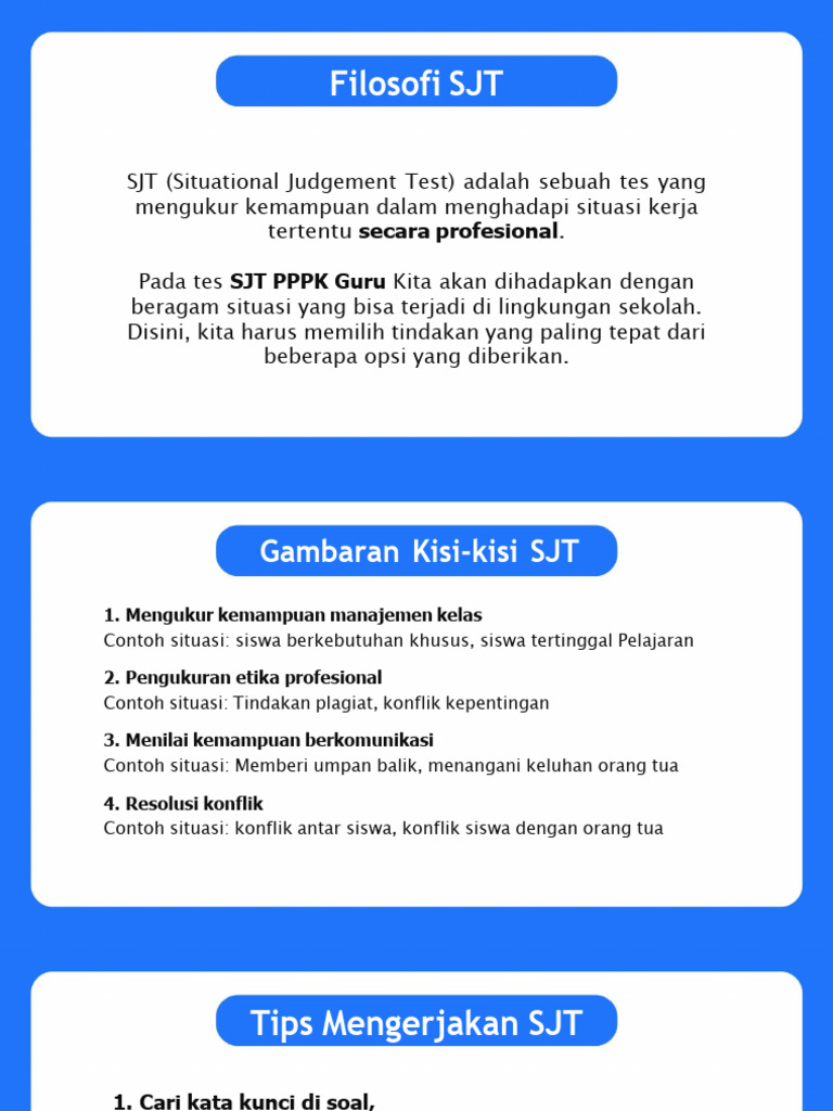SJT - Kemendikdasmen Example Soal Inti | PDF