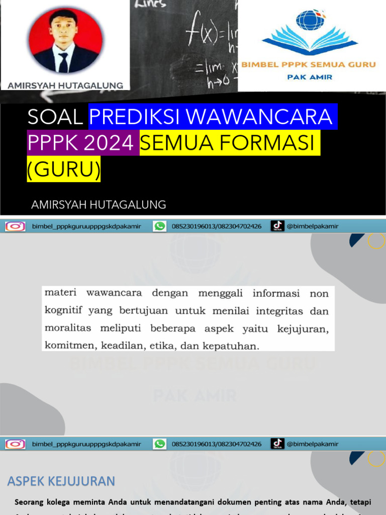 Soal Wawancara PPPK 2024 | PDF