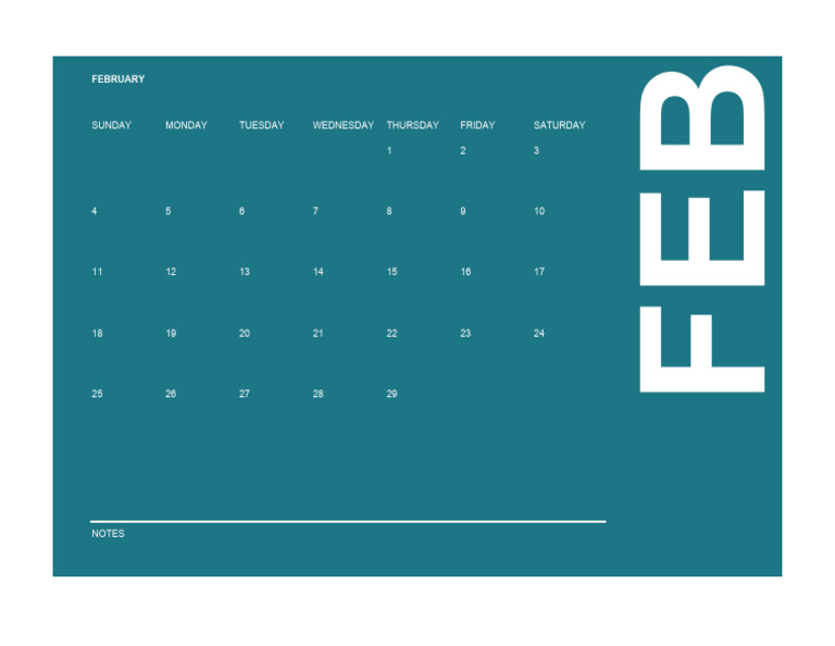 Annual Calendar - February | PDF