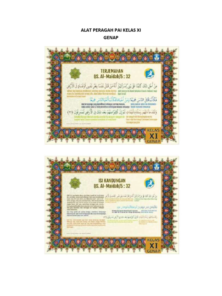Alat Peragah Pai Kelas Xi Kumer Genap | PDF