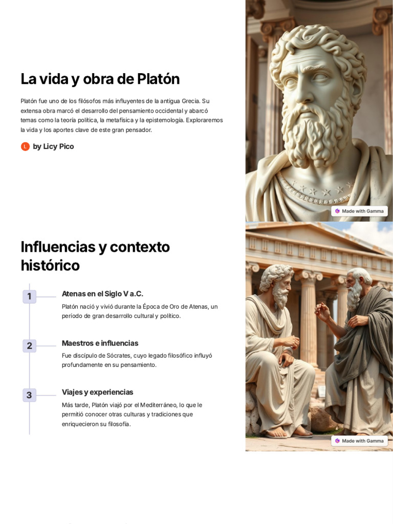La Vida y Obra de Platon | PDF | Platón | Conocimiento