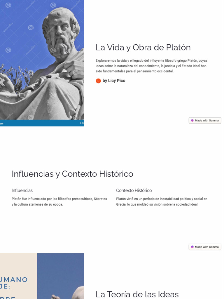 La Vida y Obra de Platon (1) | PDF | Platón | Conocimiento