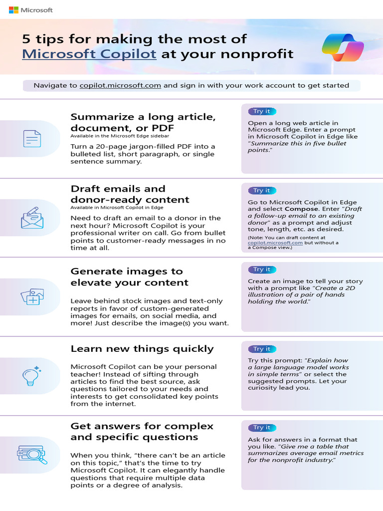 Five Tips For Making Most of Copilot Tip Sheet | PDF | Software