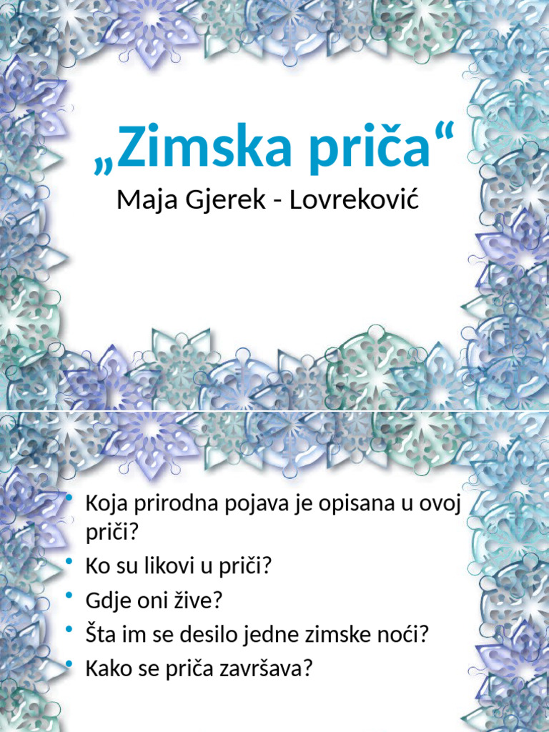 Zimska Prica - IKT | PDF