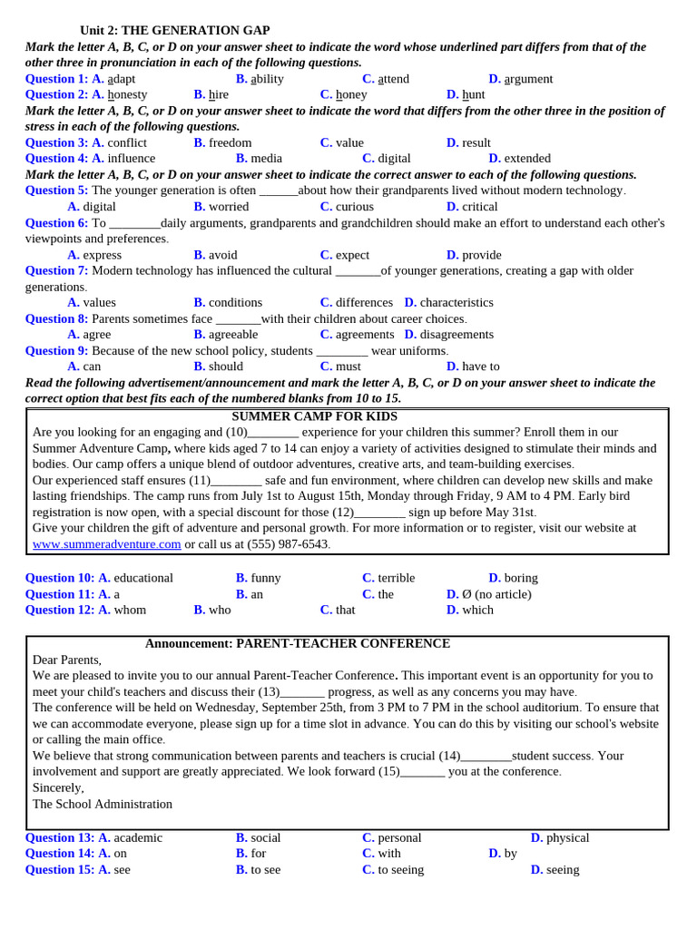 unit 2 E11 | PDF | Sleep | Psychology