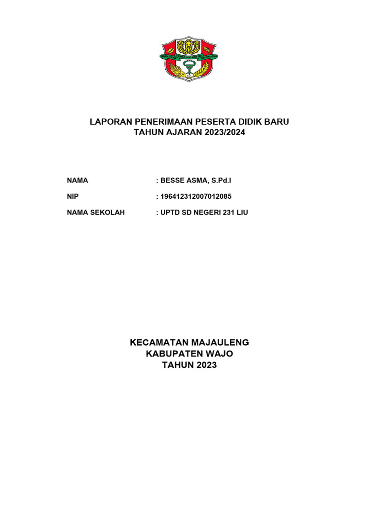 Laporan PPDB Tahun Pelajaran 2022-2023 - WWW - Dapodik.co - Id | PDF