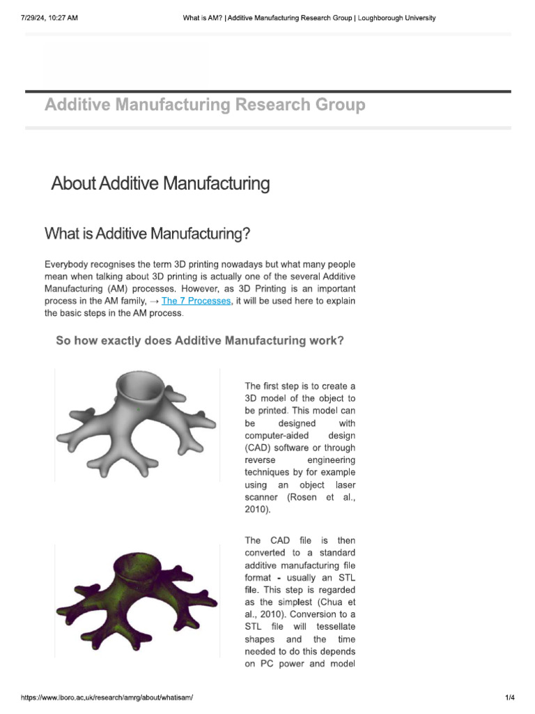 Additive Manufacturing Process | PDF
