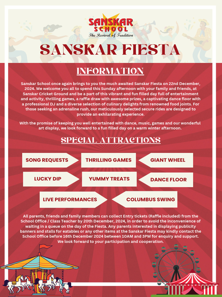 Sanskar Fiesta 2024 Event Details | PDF
