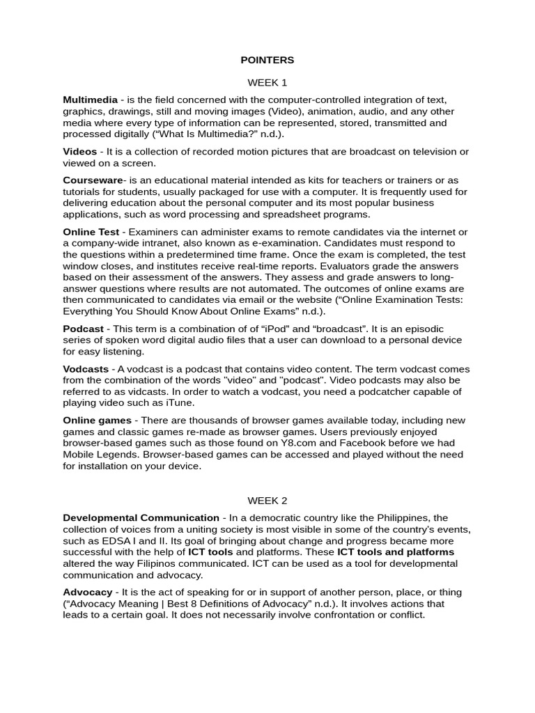 Q2-EMPTECH-POINTERS | PDF | Podcast | Educational Technology