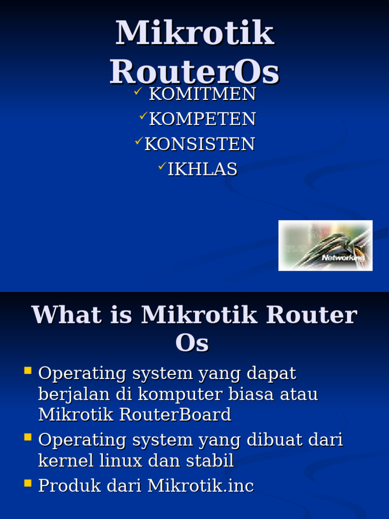 Mikrotik RouterOs | PDF