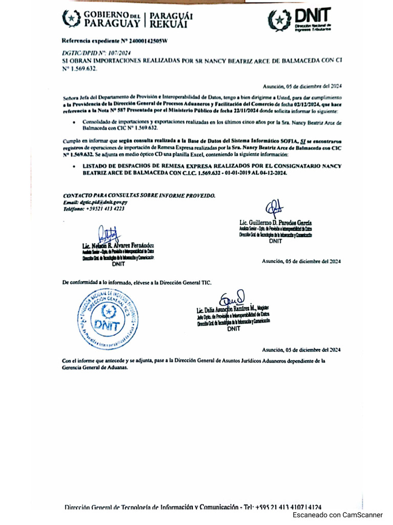 RESPUESTA_DGTIC DPID | PDF