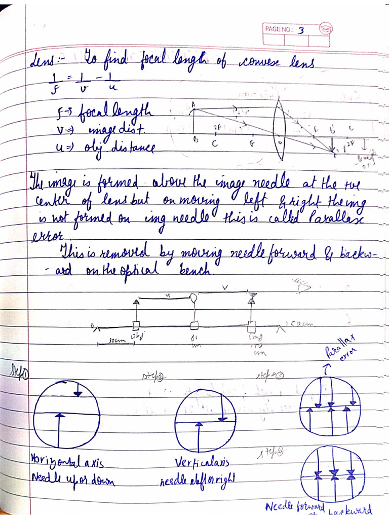 lens practical (observation copy work) | PDF