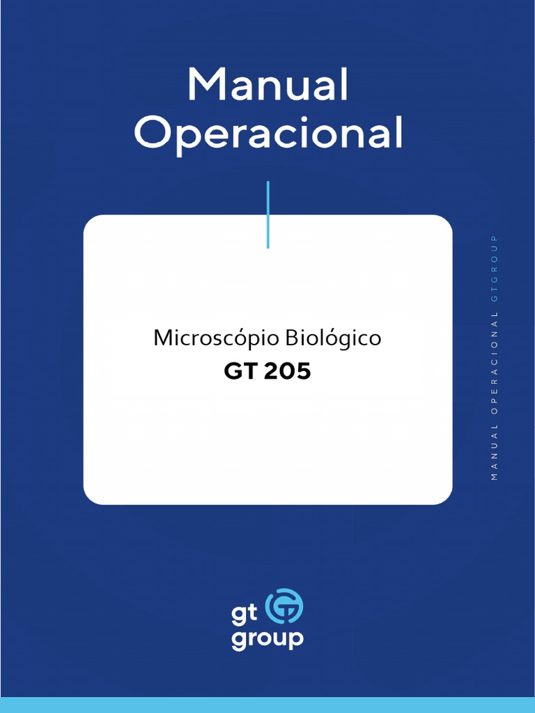Manual do Microscópio GT 205 | PDF | Abertura | Olho