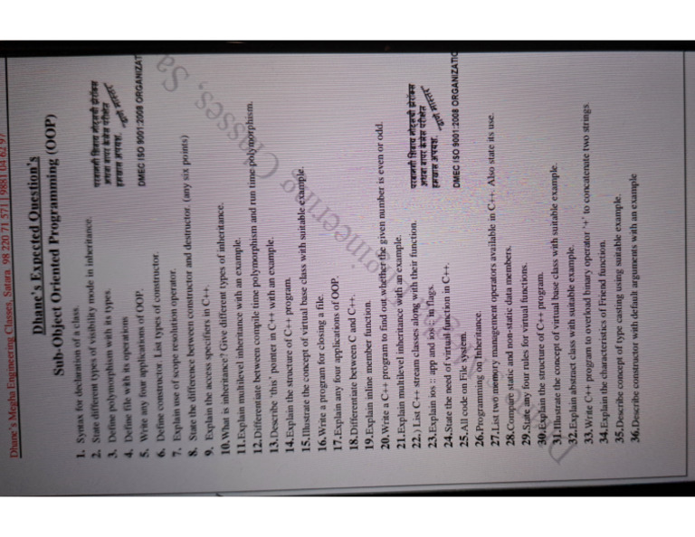Milind OOP | PDF
