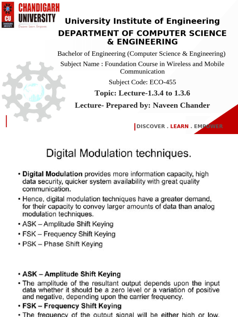 Digital modulation | PDF
