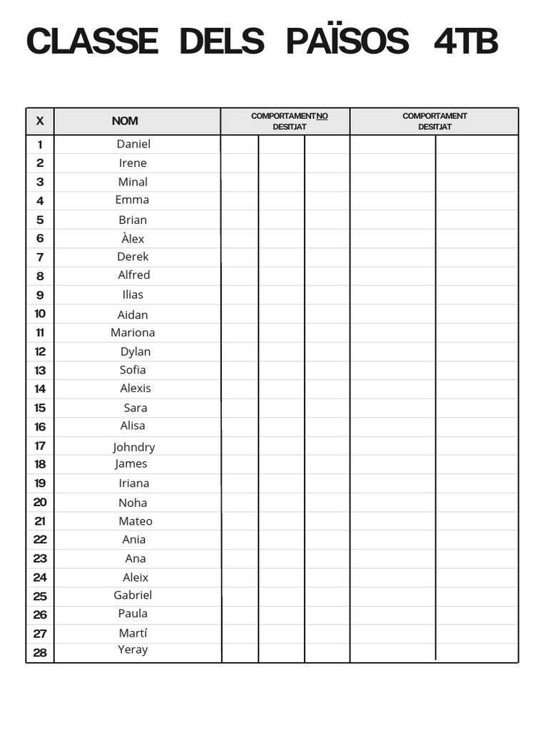 Black and White Minimalist Blank Event Sign-In Form Sheet Document | PDF