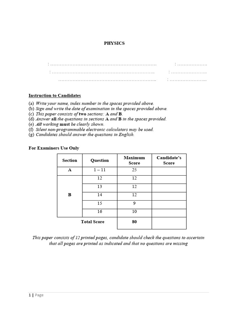 PHYSICS F4 P2 | PDF | Transformer | Radioactive Decay