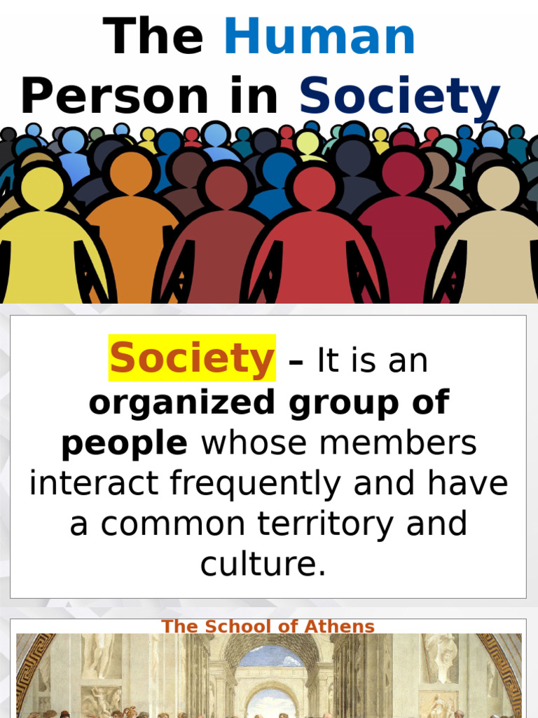 Human Person in The Society | PDF | Society
