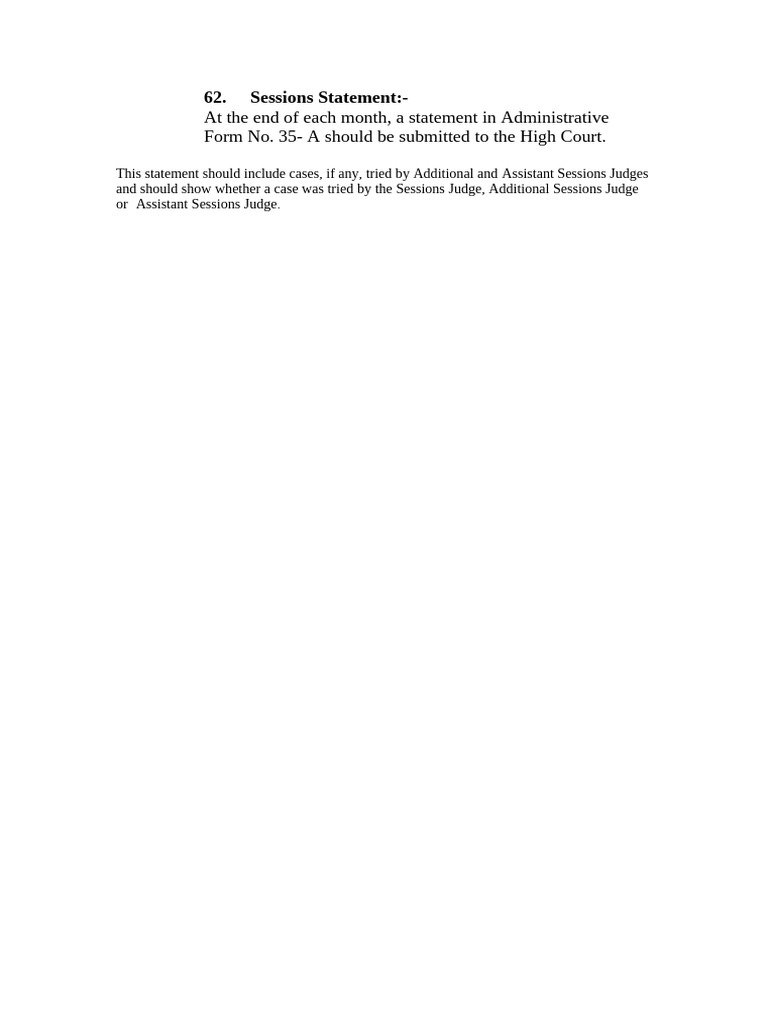 Sessions Statement | PDF