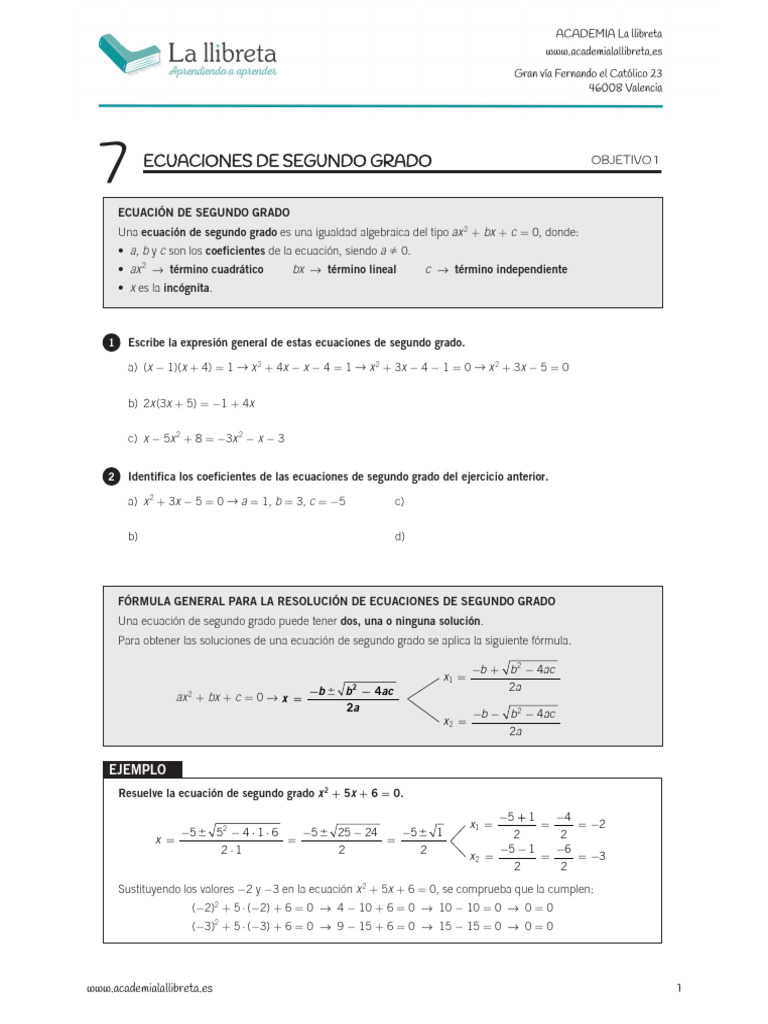 Ejercicios_Ec de Segundo Grado y Problemas de Ecuaciones (2) | PDF ...