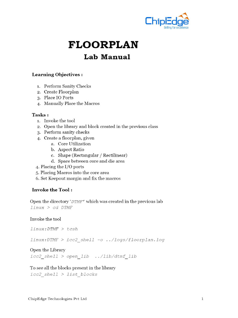 Floorplan ChipEdge | PDF