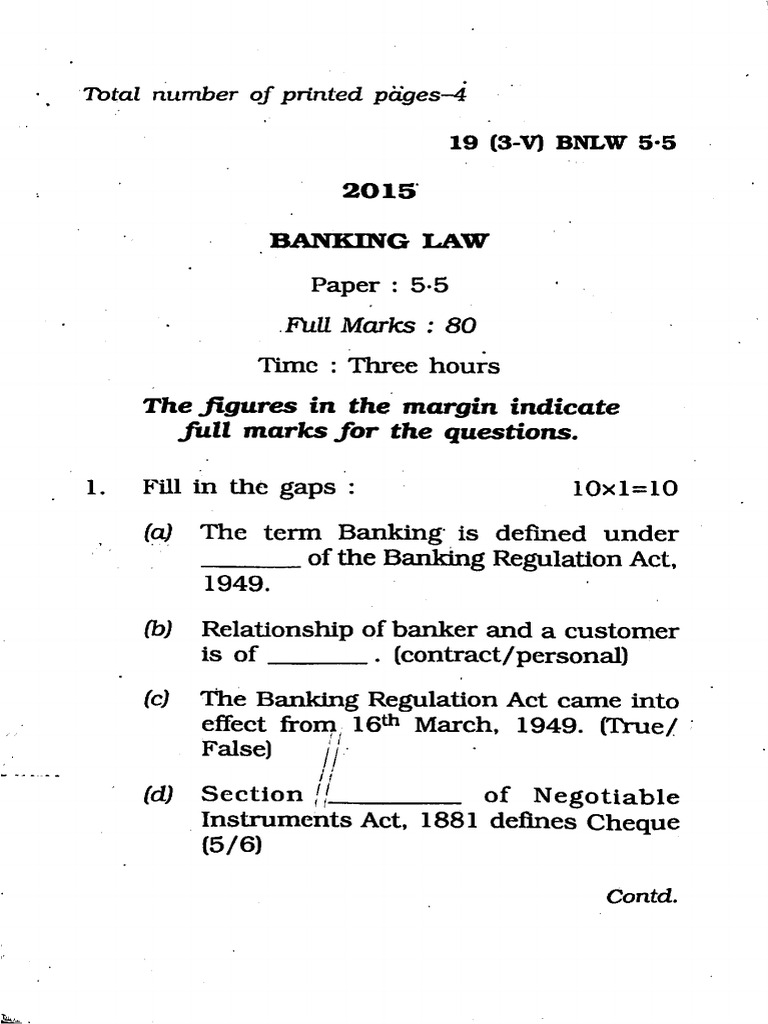 Banking Law 2015-2024 | PDF