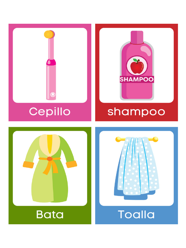 Tarjetas para Practicar Vocabulario | PDF