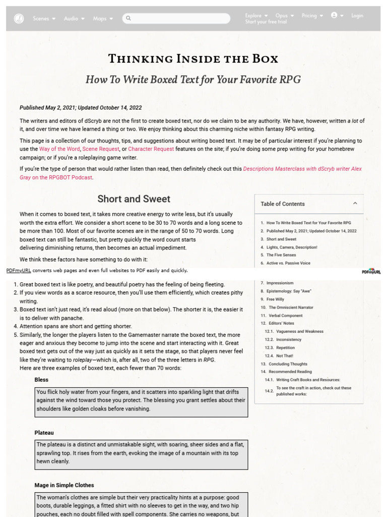 Dscryb Com Thinking-Inside-The-Box | PDF | Experience | Senses