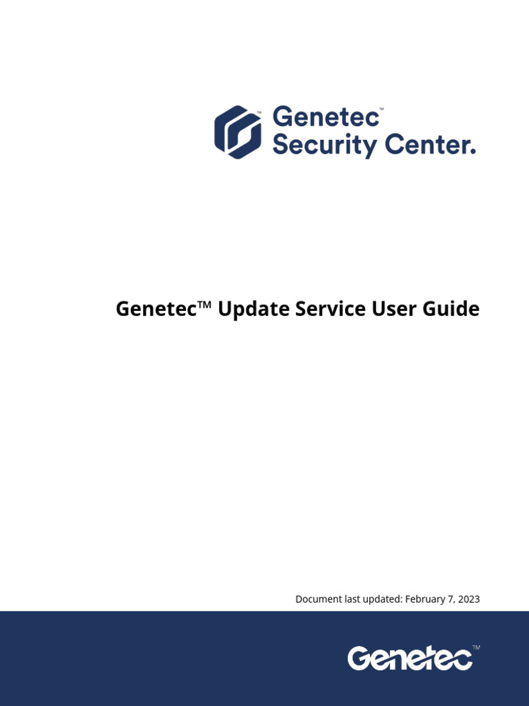 SC Anexo 1 - EN - Genetec Update Service User Guide | PDF | Proxy ...