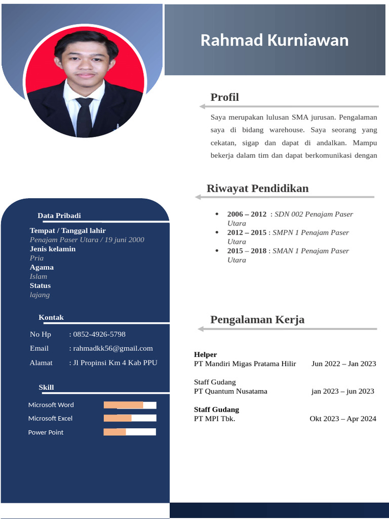 CV Rahmad Kurniawan | PDF