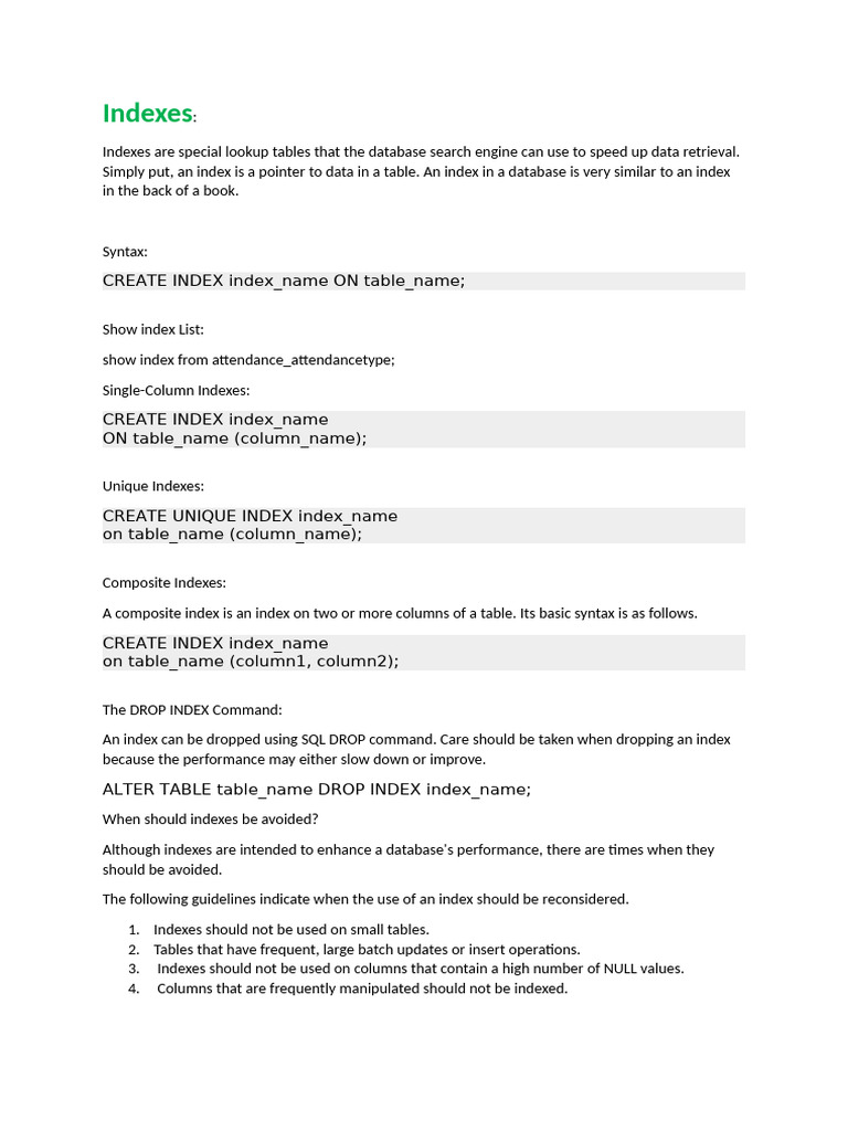 Database Indexes and Views Explained | PDF | Database Index | Computing