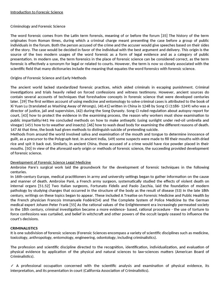 Module-6-Intro.-to-Forensic-Science | PDF | Forensic Science | Ballistics