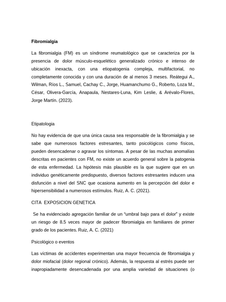 Elsy Ii Parte | PDF | Fibromialgia | Dolor