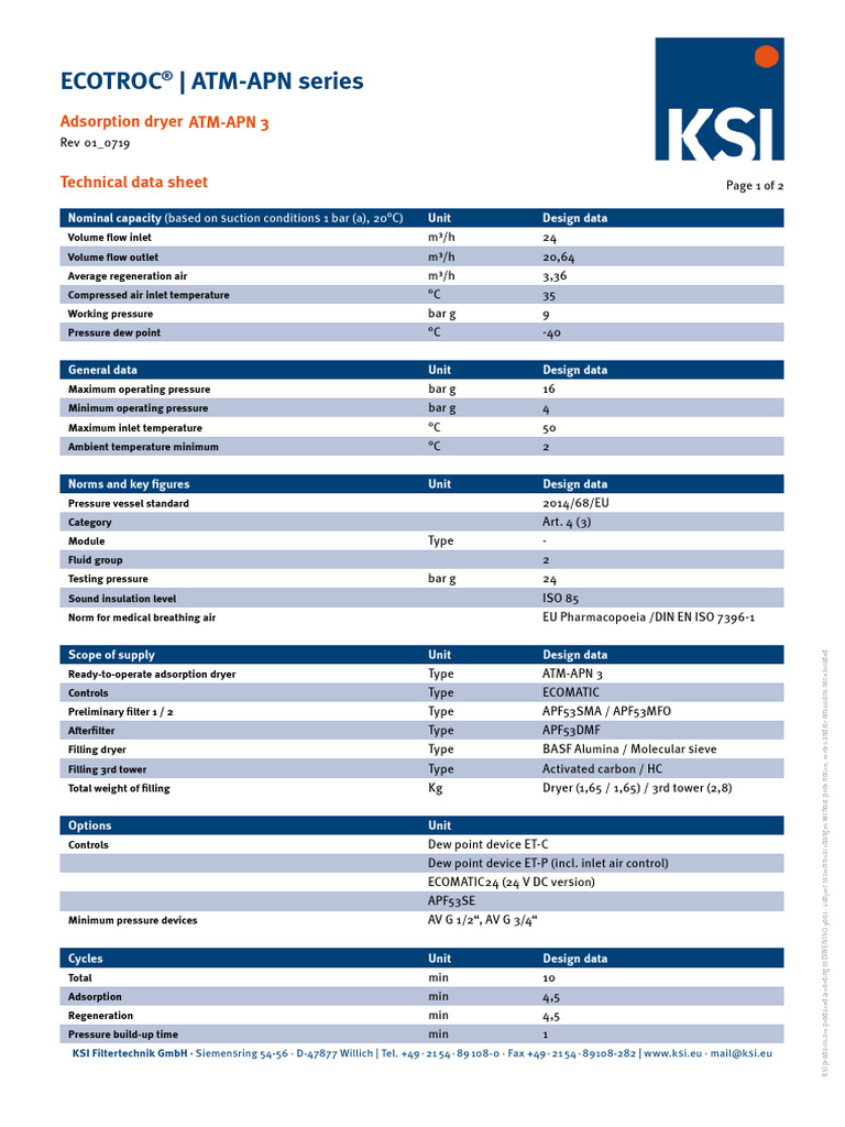 Ksi TDB Atm-Apn-3 en 01 0719 | PDF | Pressure | Adsorption