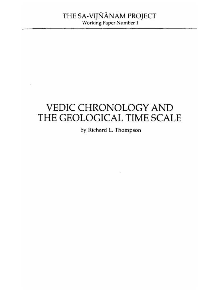 1981 Vedic Chronology Geological Time Scale | PDF | Geologic Time Scale ...
