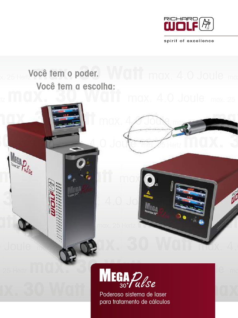 MegaPulse 30+: Laser de Alta Potência | PDF | Laser | Potência (Física)