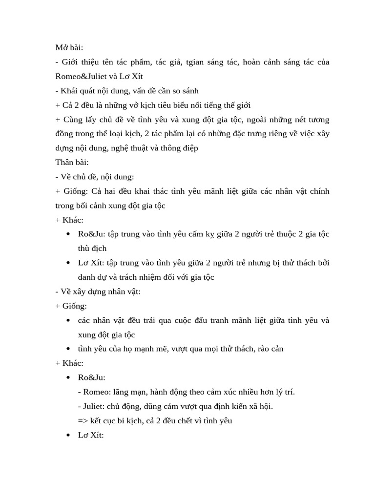 RoJu và Lơ Xít | PDF